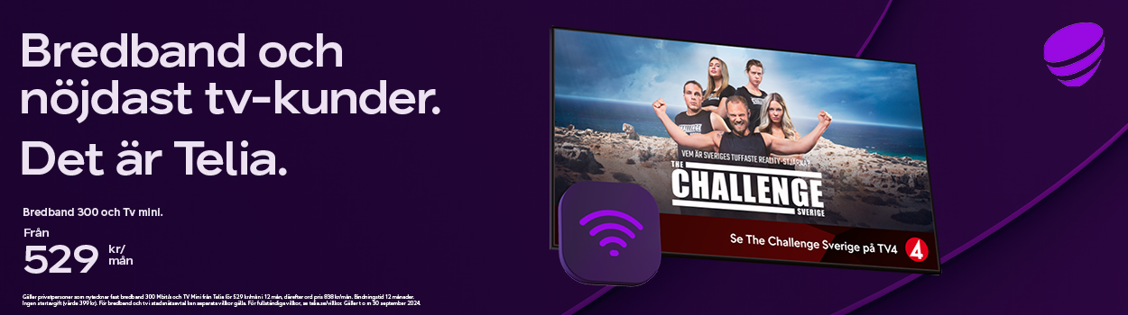 Bredband, TV och Telefoni, stora valmöjligheter | Bredbandswebben
